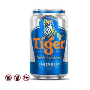 Tiger Beer Can 330ml Brewed with Cold Suspension -1°C